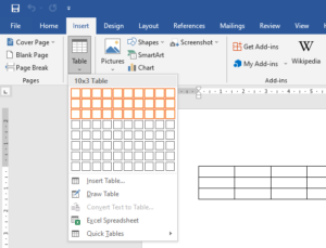 Cara Membuat Tabel di Microsoft Word 2019 – Pusat Komputer
