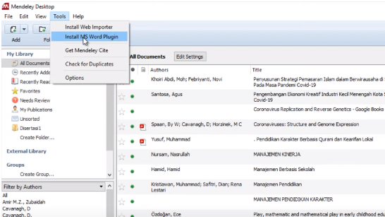 Mengatasi Gagal Install Ms Word Plugin | Mendeley Desktop Versi 1.19.8 ...